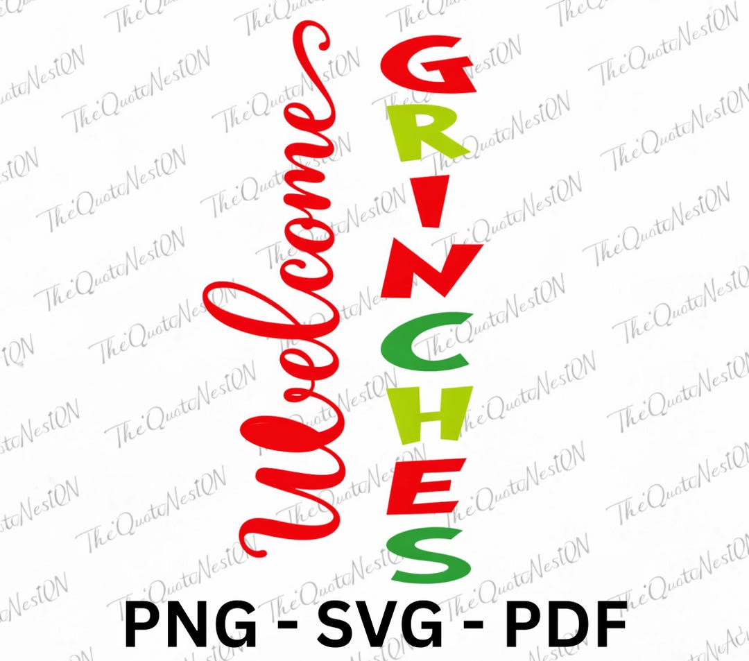Happy Merry Grinchmas, Welcome Grinches Sign, 2026 SVG Christmas ...