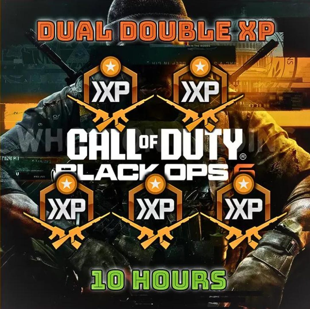 Call of Duty Black Ops 6 10 Hours Double XP & 2XP Weapon XP COD BO6 ...