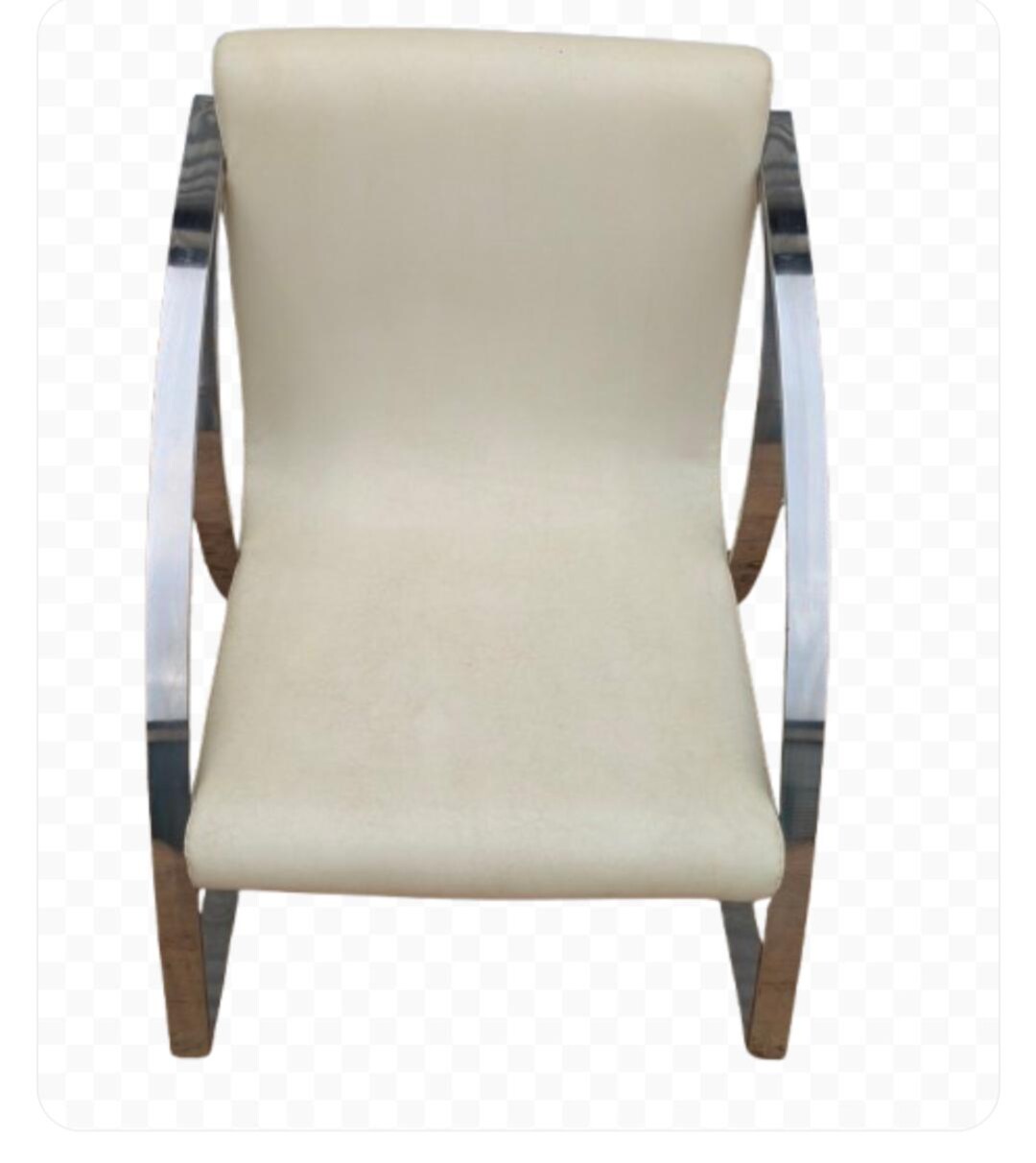 Off White Leather Rocking Chair - Etsy