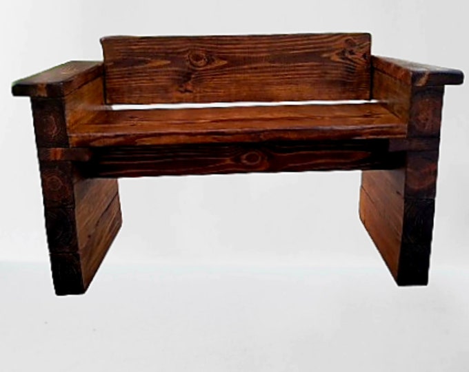 Rustic Bench - Etsy