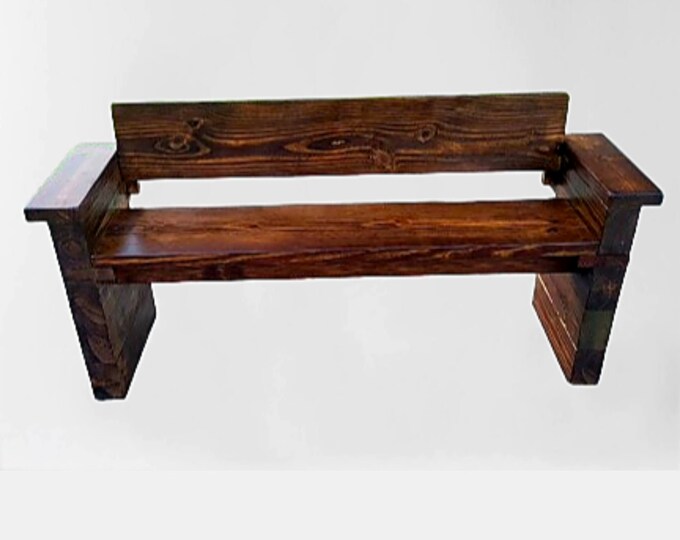 Rustic Handmade Cedar Bench - Etsy