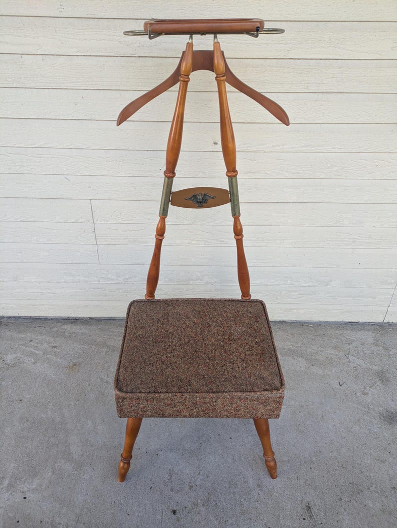 Vintage Wooden Spiegel Mid Century Gentlemen Valet/butler Chair - Etsy