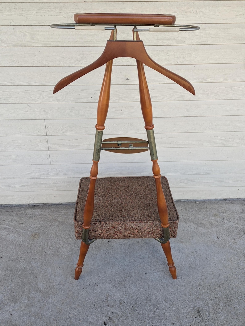 Vintage Wooden Spiegel Mid Century Gentlemen Valet/butler Chair - Etsy
