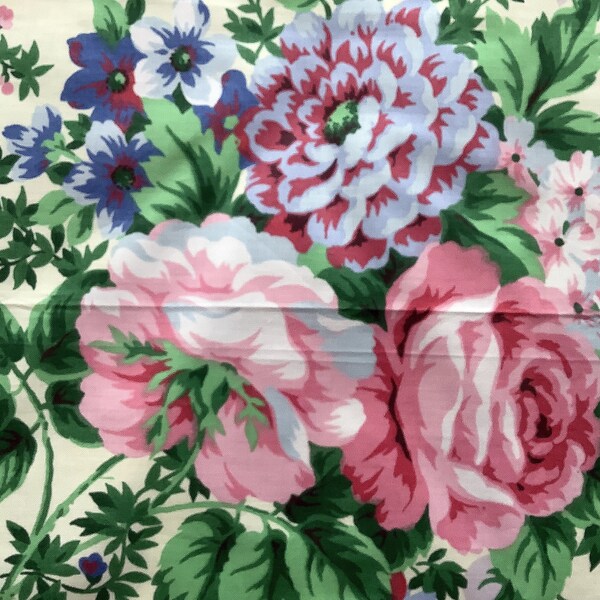 Polished Cotton Floral Fabric - Etsy
