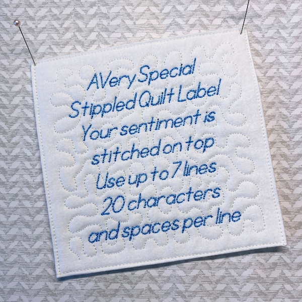 Embroidered Quilt Labels - Etsy