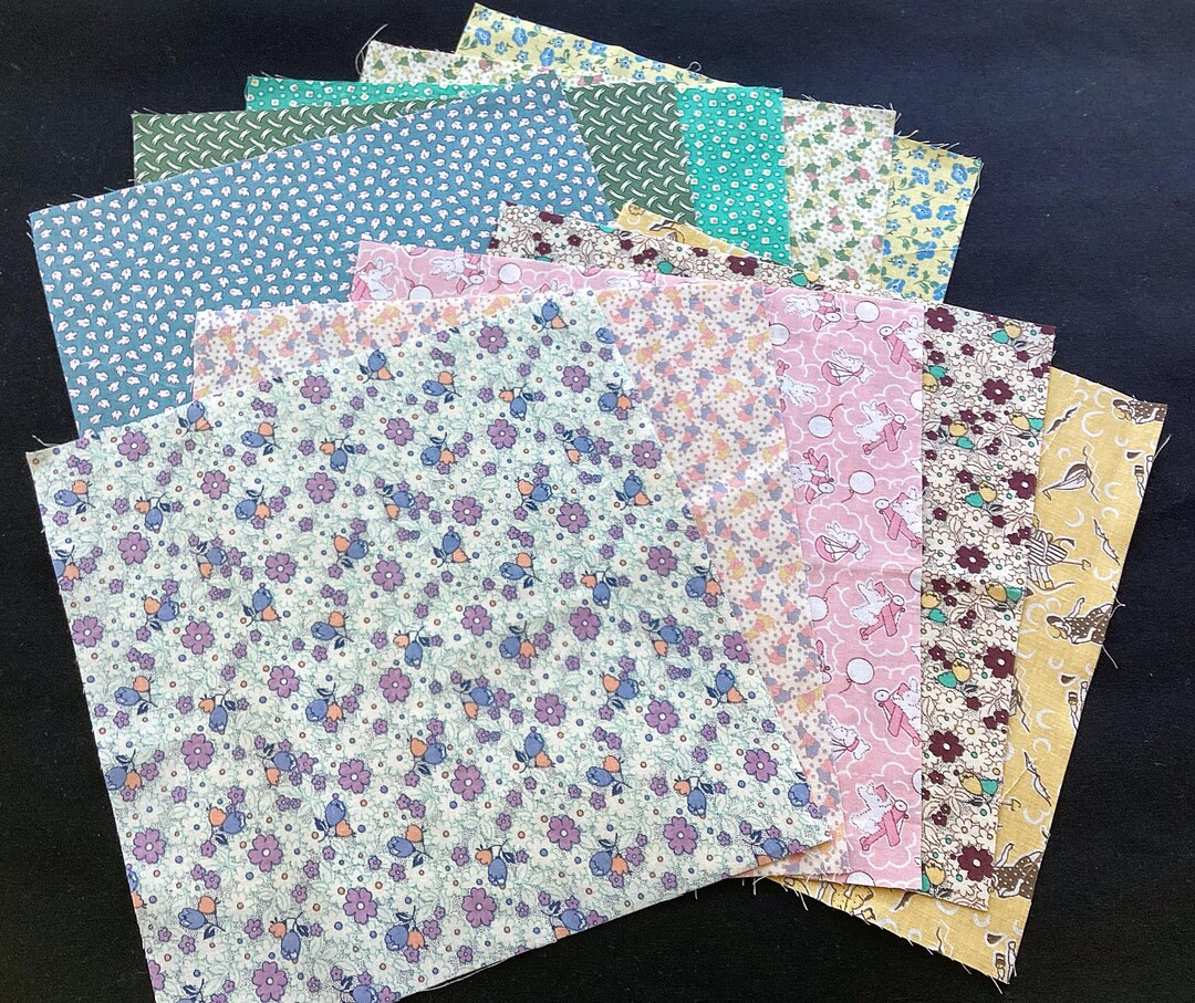 Reproduction 1930's Fabric Prints 10 Pieces Layer Cake 10" Collection ...