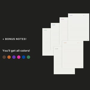 Weekly Digital Planner Simple Minimalist Colorful Undated Planner ...