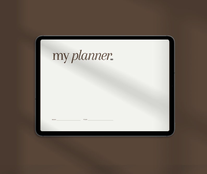 Minimalist Undated Digital Planner: Monthly, Weekly, Daily (PDF) - Etsy