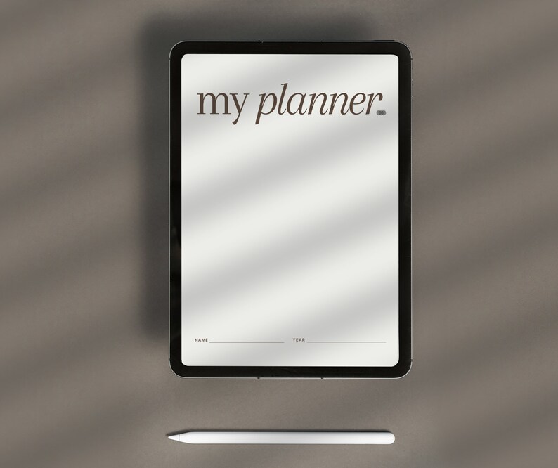 Minimalist Undated Digital Planner: Monthly, Weekly, Daily, NOT ...