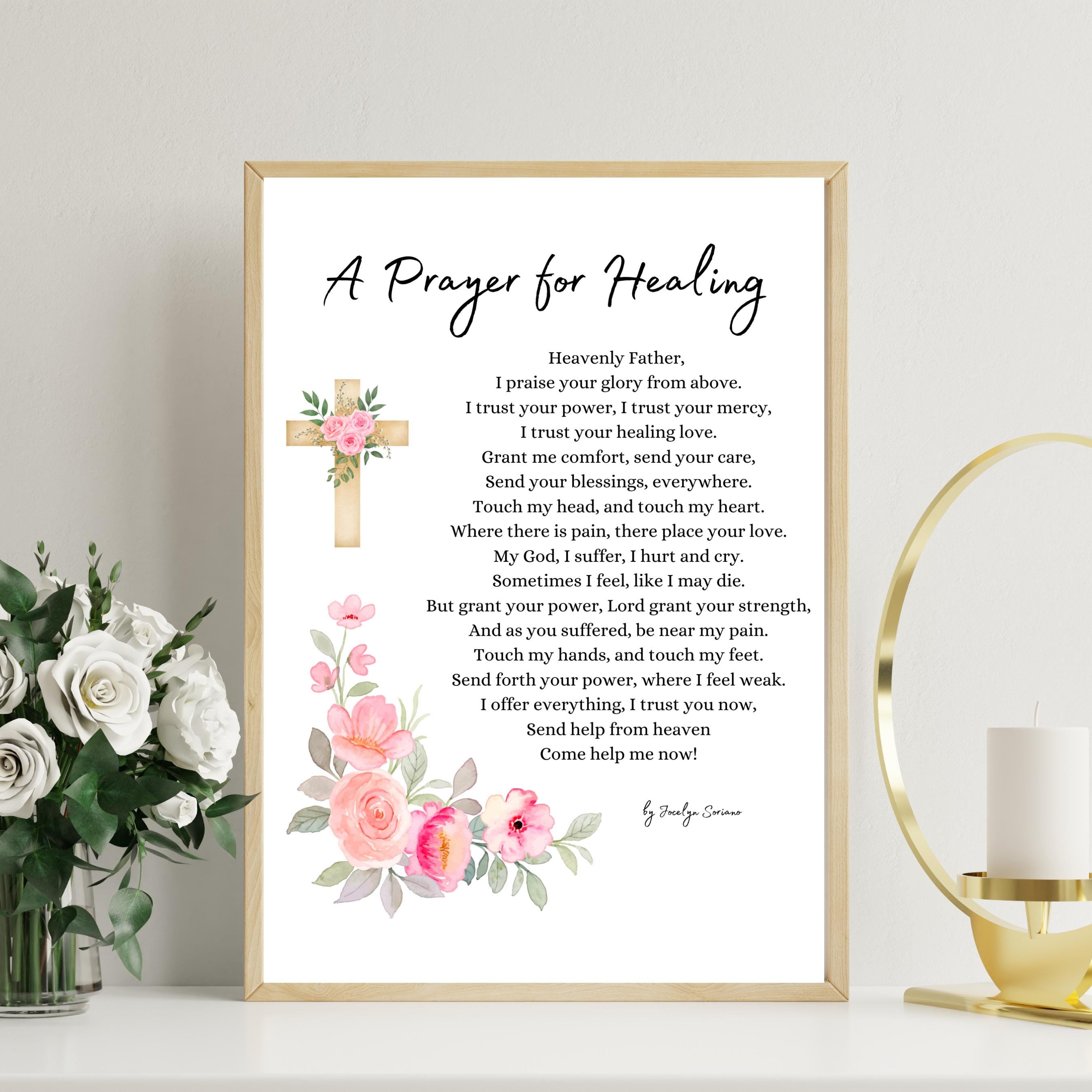 A Prayer for Healing Printable / Wall Art/ Poster/ Quote/ Christian ...