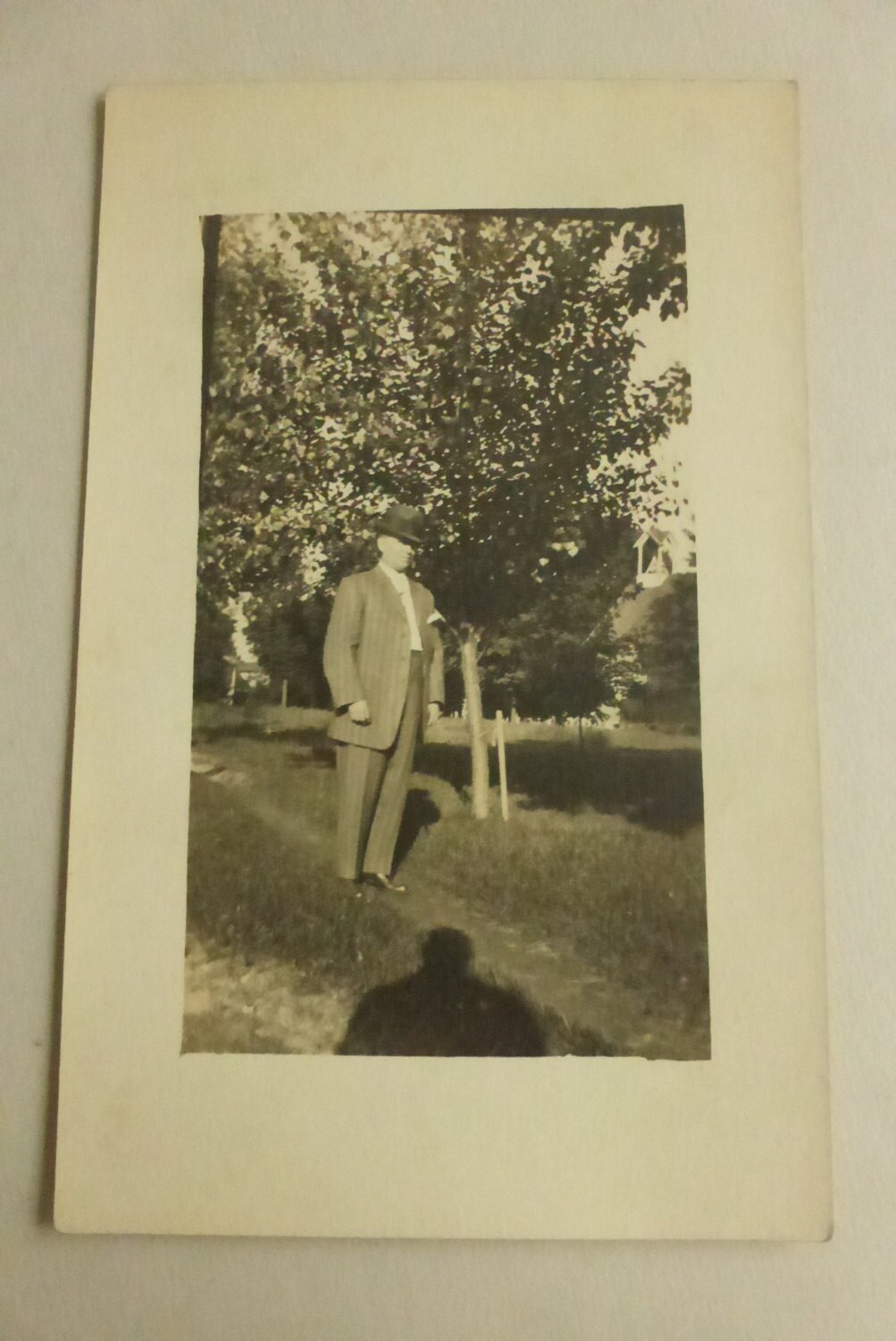 Vintage Photo Post Card Gentleman in a Snappy Suit With Hat PC1307 - Etsy