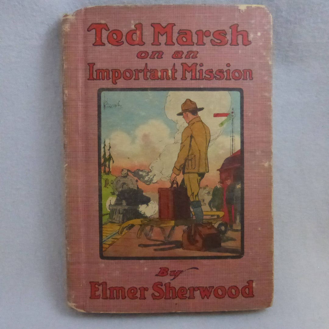 Libro antiguo de young reader Ted Marsh sobre una misión importante por ...