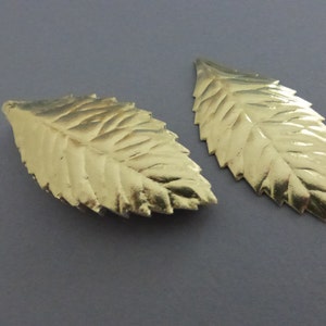 36 Vintage 2 Inch Embossed Gold Paper Leaves NOS - Etsy