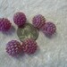 Vintage 15mm Raspberry Beads Plum 6 NOS - Etsy