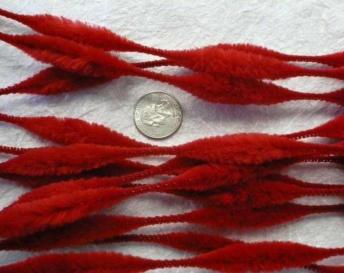 Vintage Mid-century 3 Inch Red Bump Chenille Stems (12) NOS - Etsy
