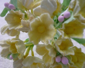 Vintage White Posies NOS From the 1950s - Etsy