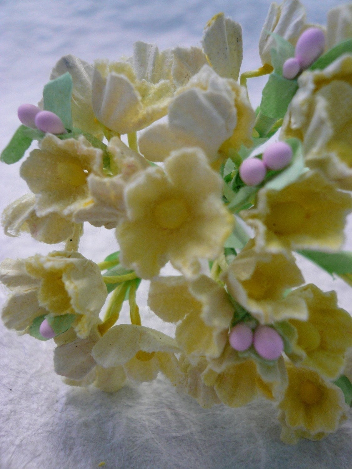 Vintage Posies Yellow NOS | Etsy