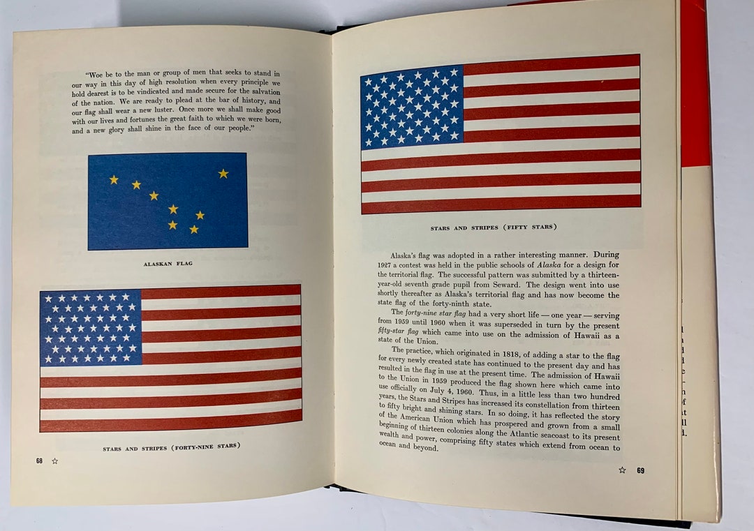 Vintage Book Flags of American History by David Crouthers 1962 - Etsy