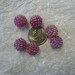 Vintage 15mm Raspberry Beads Plum 6 NOS - Etsy