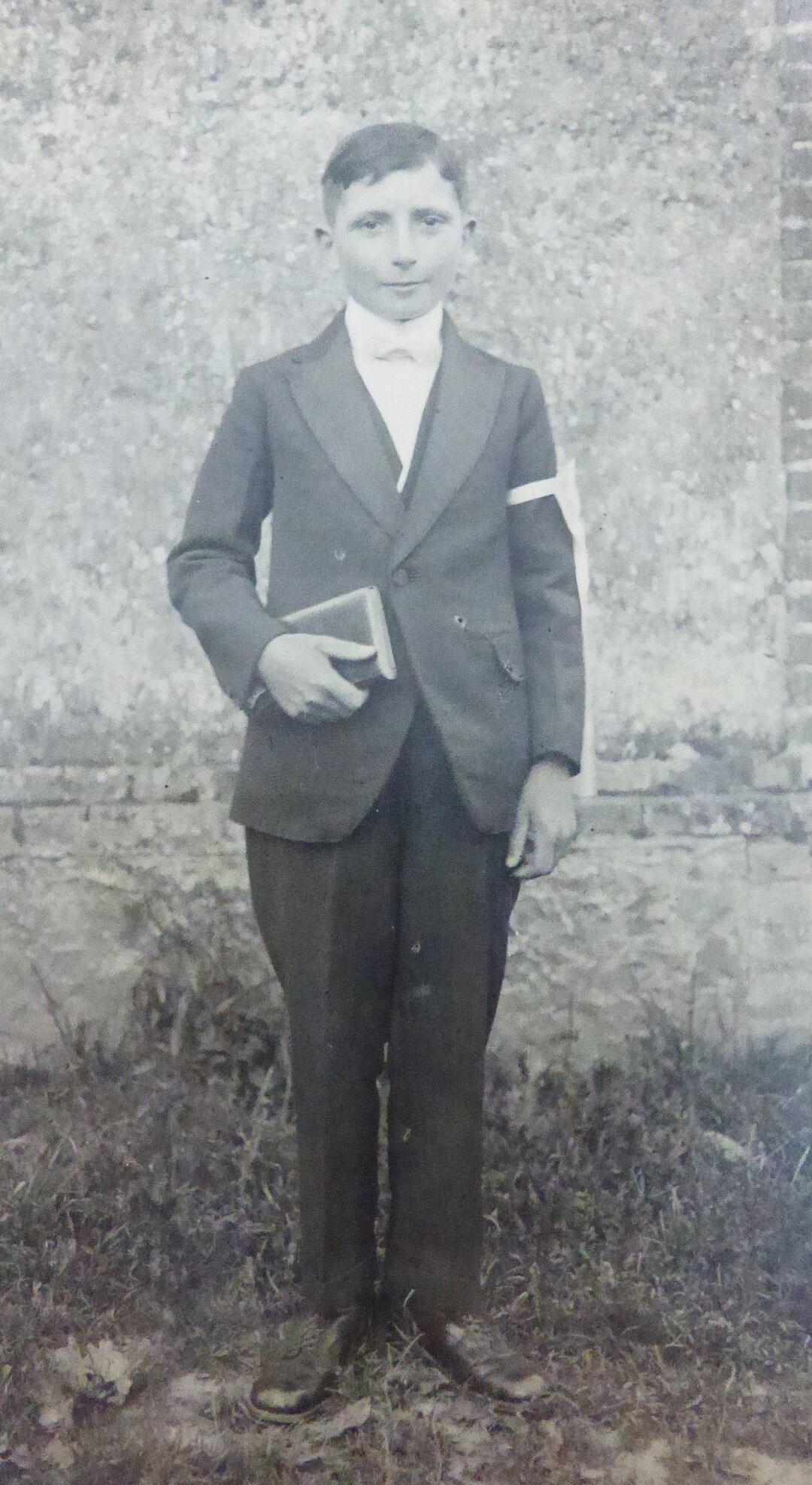 Vintage Photo Postcard of a Young Boy With Book and Armband Unused - Etsy