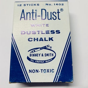Vintage Binney & Smith Anti-dust White Dustless Chalk No. 1402 - Etsy