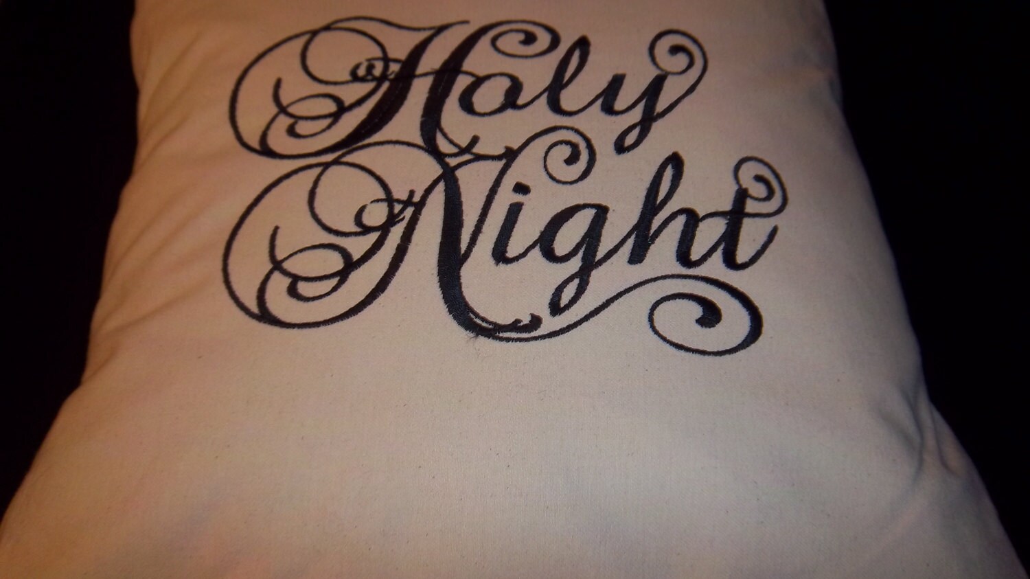 Embroidered Silent Night/ Holy Night Pillow Pair - Etsy