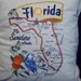 Embroidered State Map Pillow Florida - Etsy