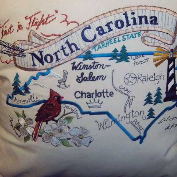 State Pillow - Etsy