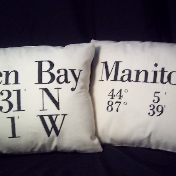 Longitude Pillow - Etsy