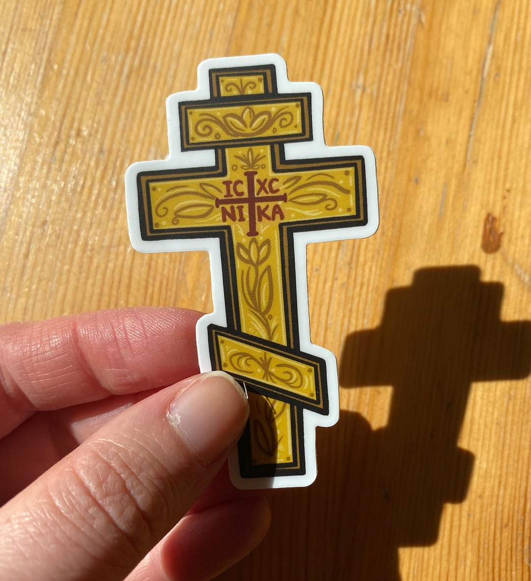 Sticker- 3-bar Cross Sticker 2.5”x3” Orthodox Cross - Etsy