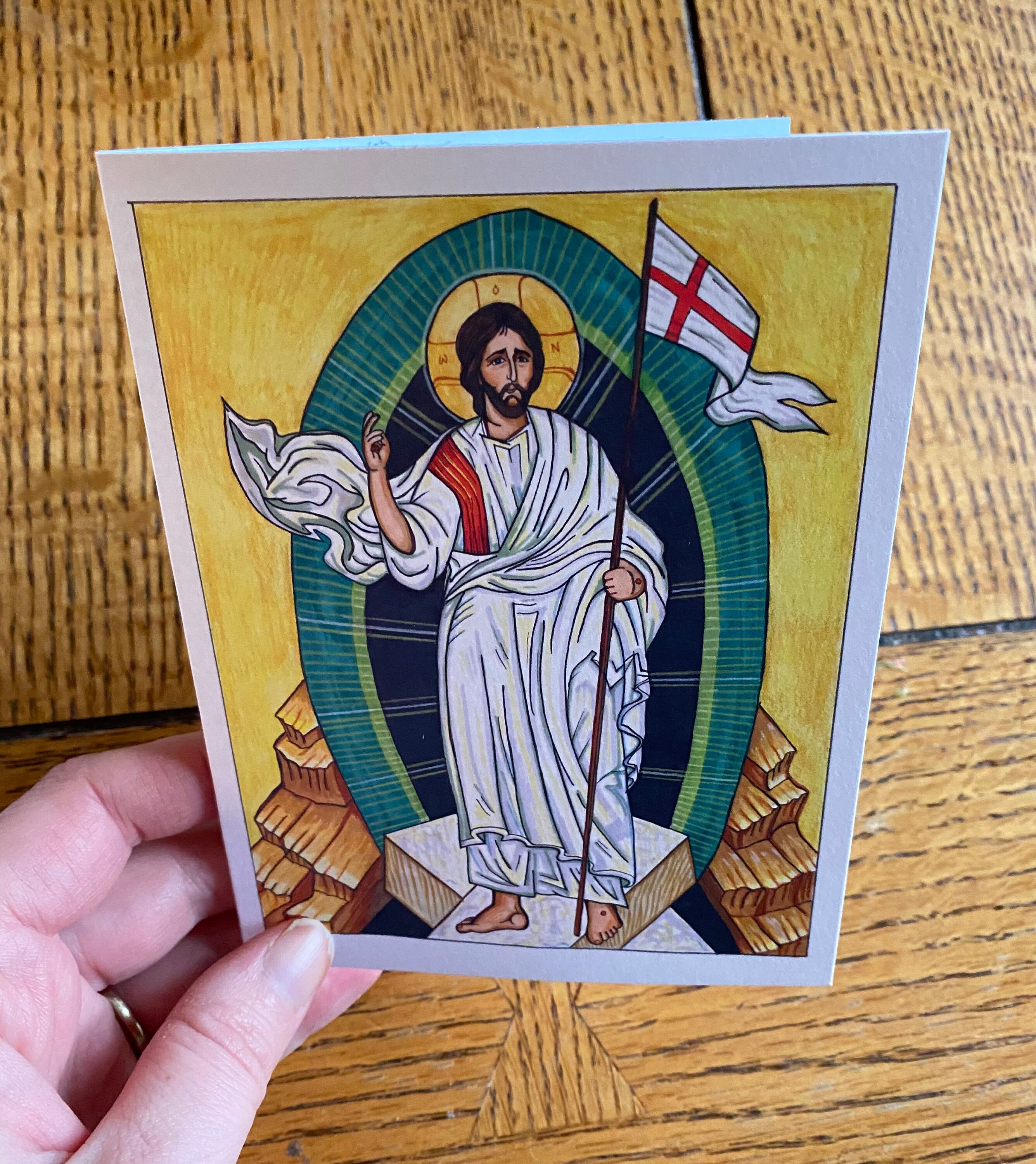 6-pack of Pascha Cards Resurrection Icon Folded Card - Etsy