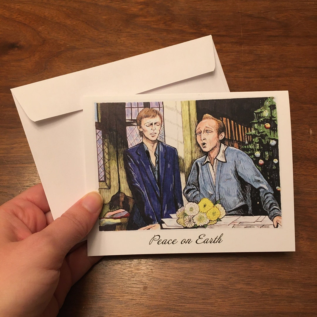 Six Pack- Peace on Earth- Bing Crosby & David Bowie Duet Cards-- Blank ...