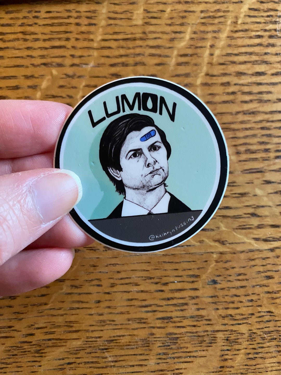 Mark S. Severance Vinyl Sticker - 2” Circle, Adam Scott - Etsy