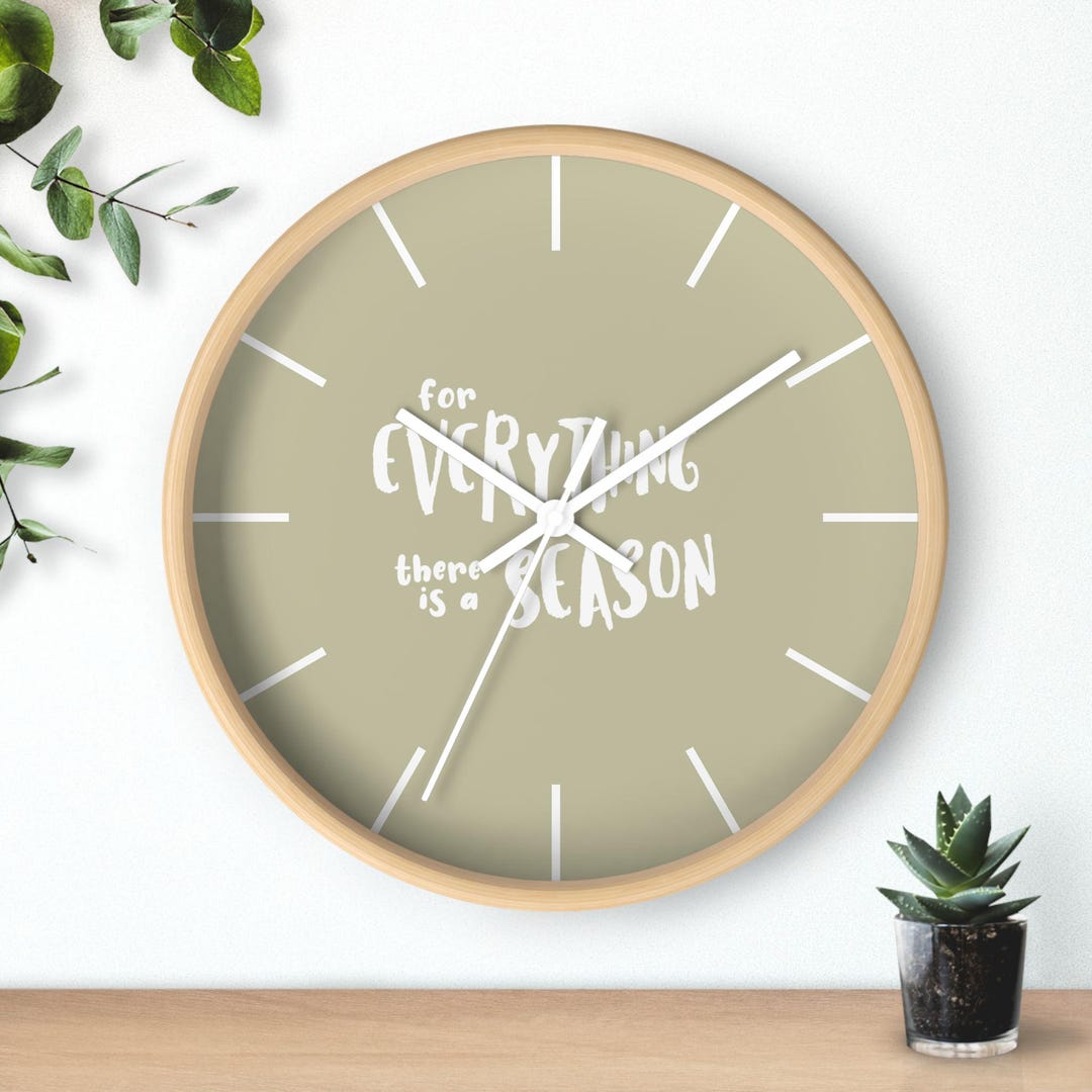 Sage Clock | Wall Clock for Living Room | CLOCK FOR MOTHER | Gift for ...