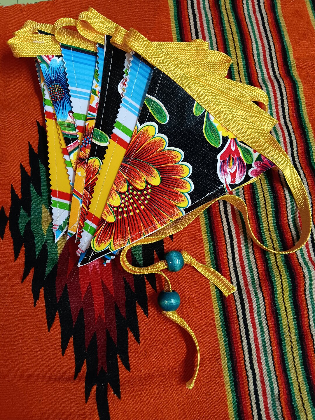 Mexican Fiesta Banner Flags 15 Feet Long 25 Flags Party Decorations ...