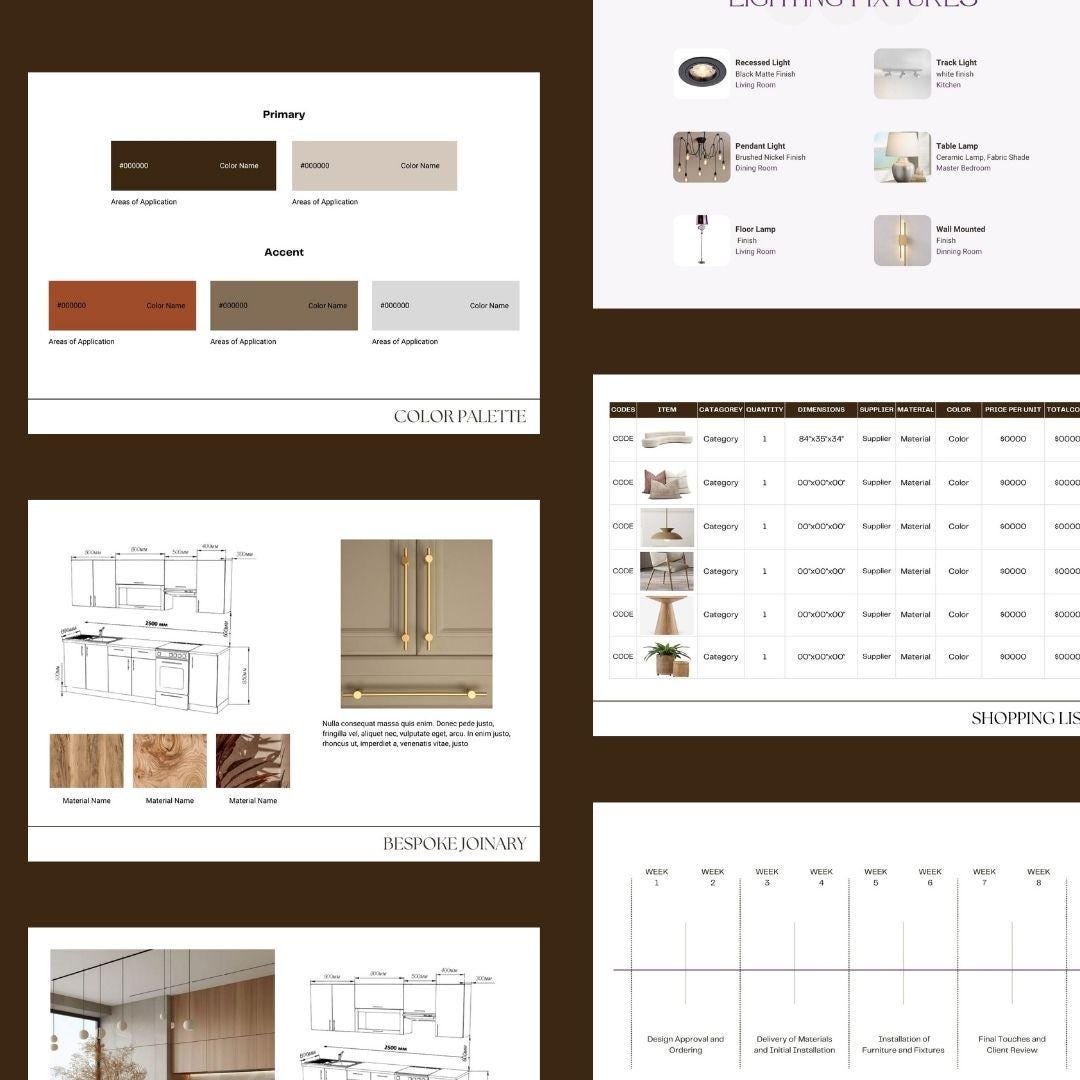 Interior Design Presentation | Interior Design Project Template | Client Presentation | Canva ...