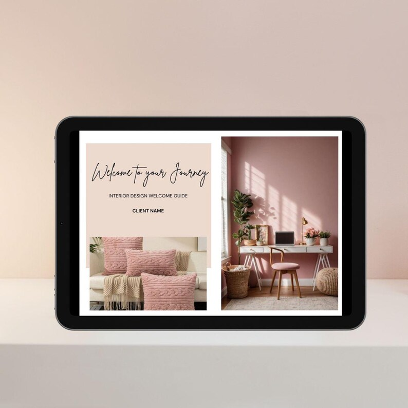 Interior Design Welcome Guide - Welcome Packet - Canva Template ...