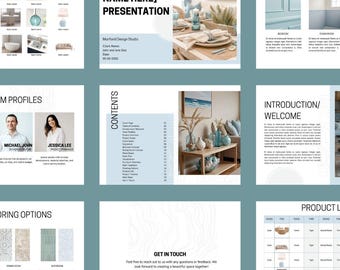 Interior Design Presentation Canva Template | Interior Design Proposal ...