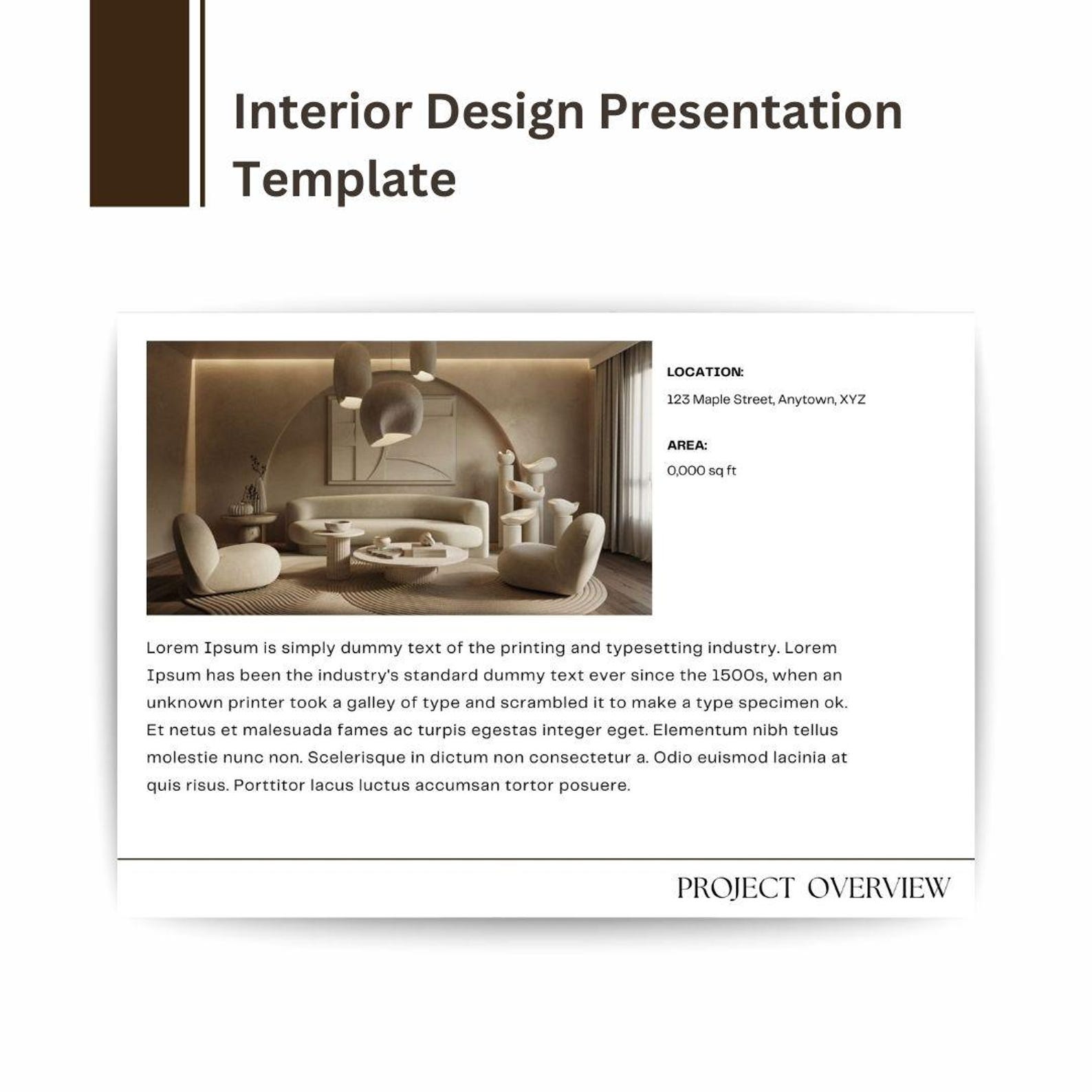 Interior Design Presentation Interior Design Project Template Client ...
