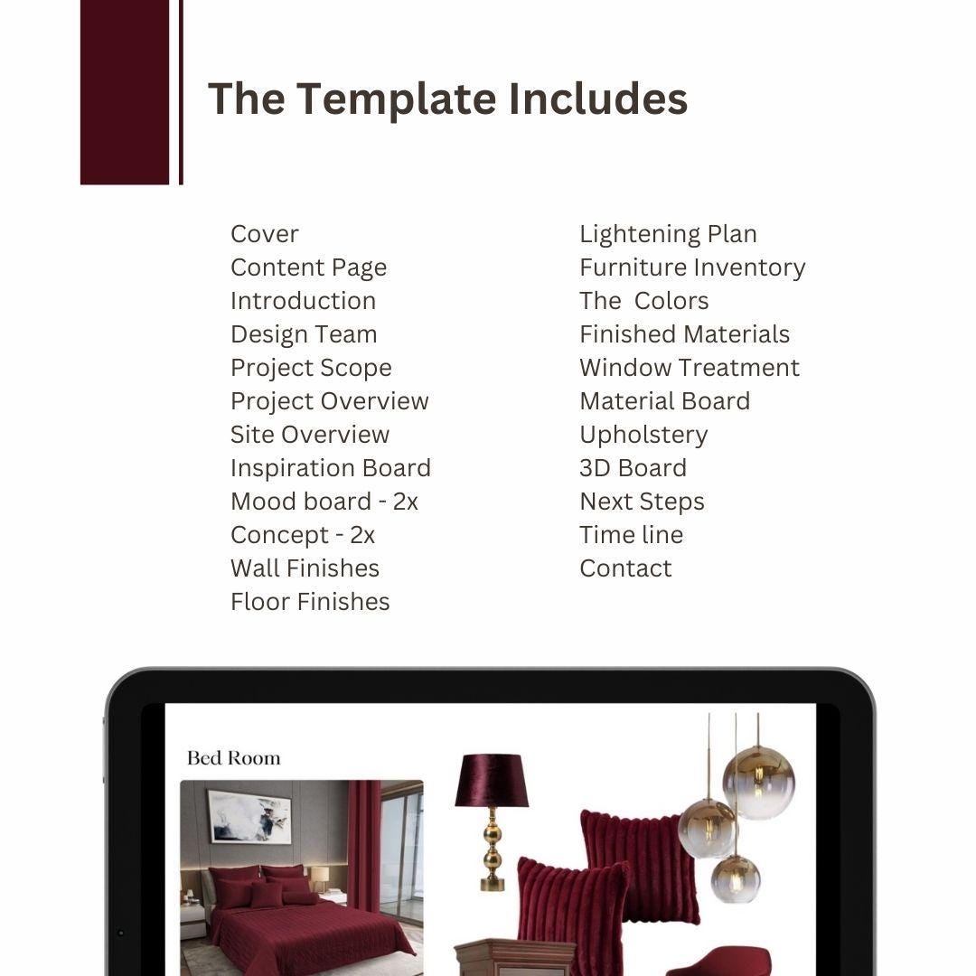 Interior Design Presentation | Interior Design Project Template ...