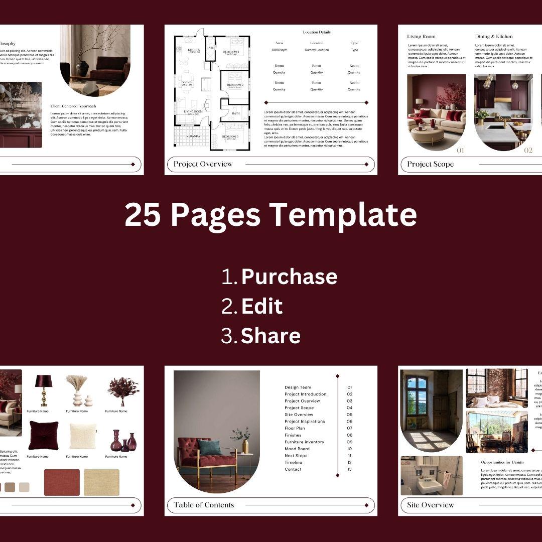 Interior Design Presentation | Interior Design Project Template ...