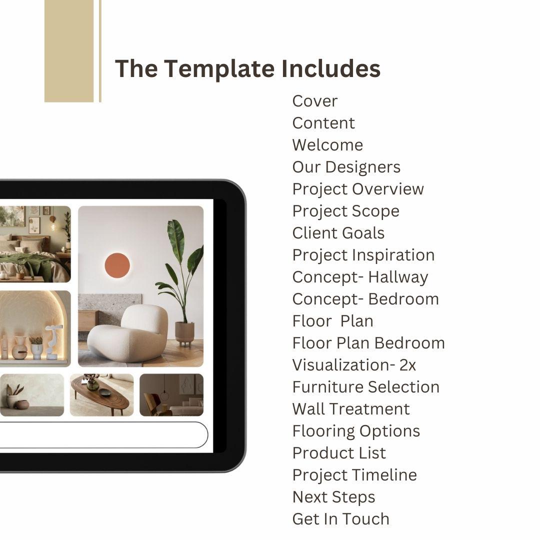 Interior Design Presentation | Interior Design Project Template ...