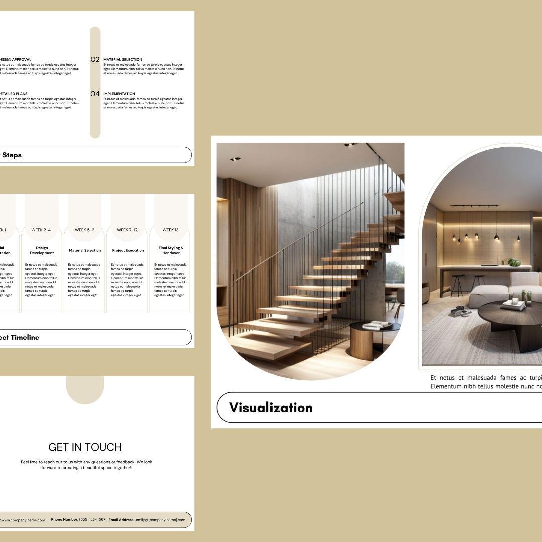 Interior Design Presentation | Interior Design Project Template ...