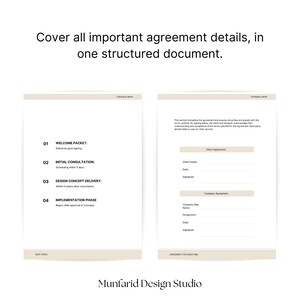 Interior Design Agreement Template | Modern E-design Contract ...