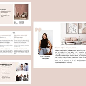 Interior Design Welcome Guide - Welcome Packet - Canva Template ...