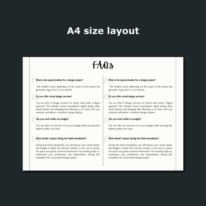 Interior Design Welcome Guide, Welcome Packet, Canva Template, Client ...