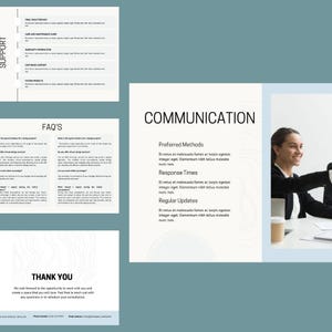 Interior Design Welcome Guide, Welcome Packet, Canva Template, Client ...