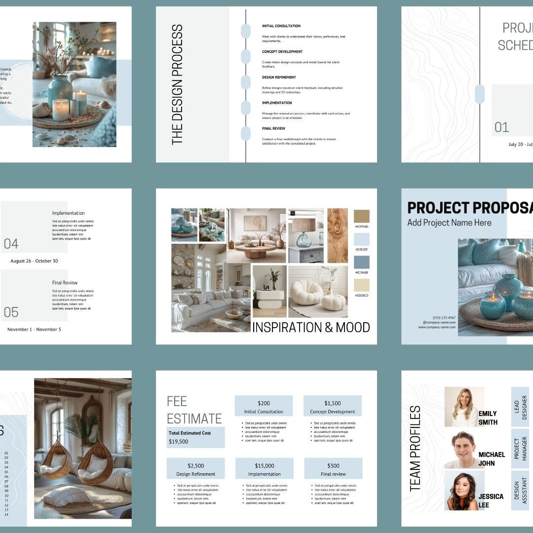 Proposal for Interior Design | Presentation on Interior Design | Canva ...