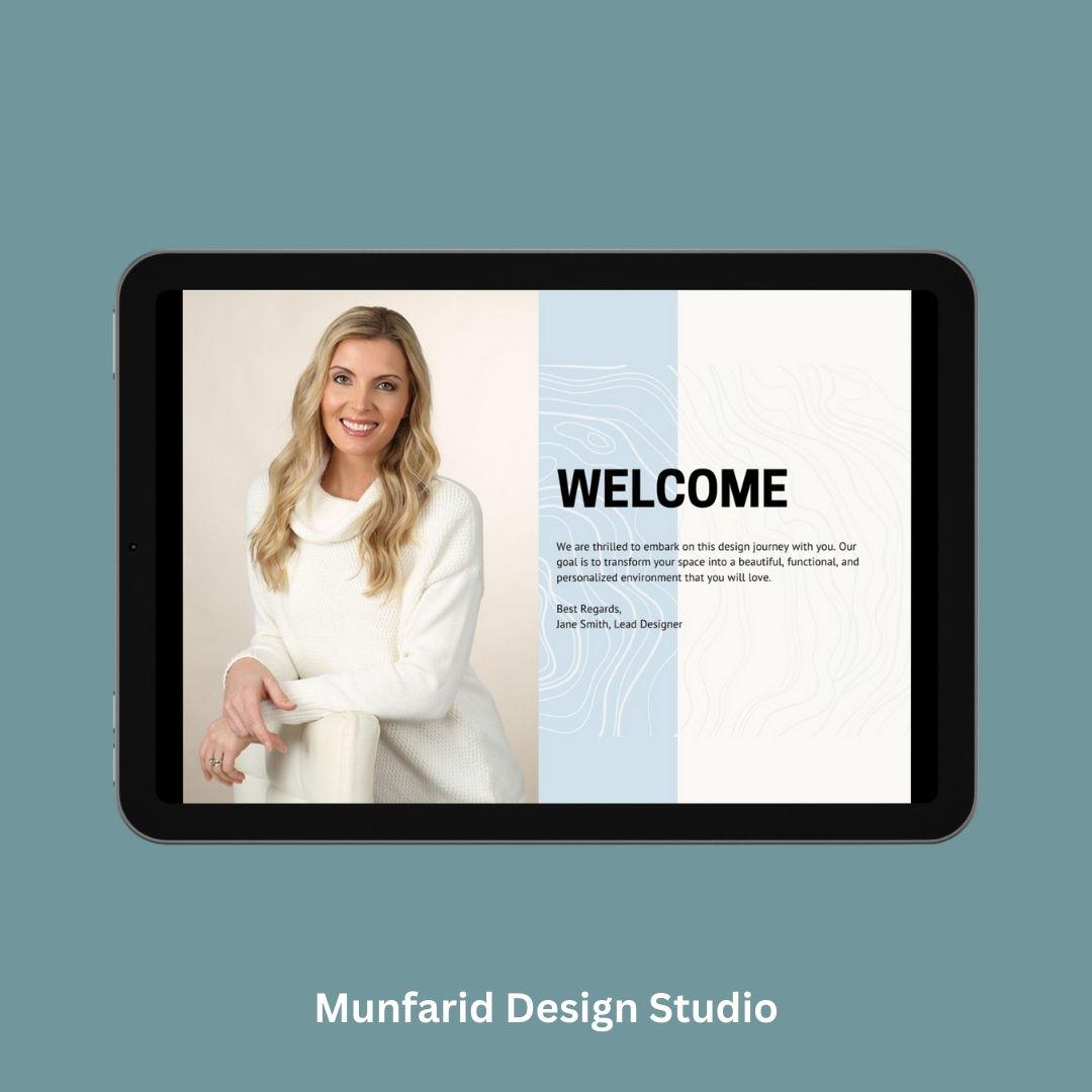Interior Design Welcome Guide, Welcome Packet, Canva Template, Client ...