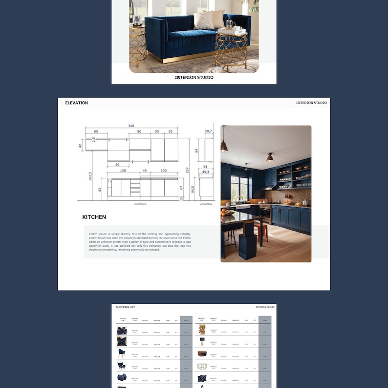 Interior Design Presentation | Interior Design Project Template ...